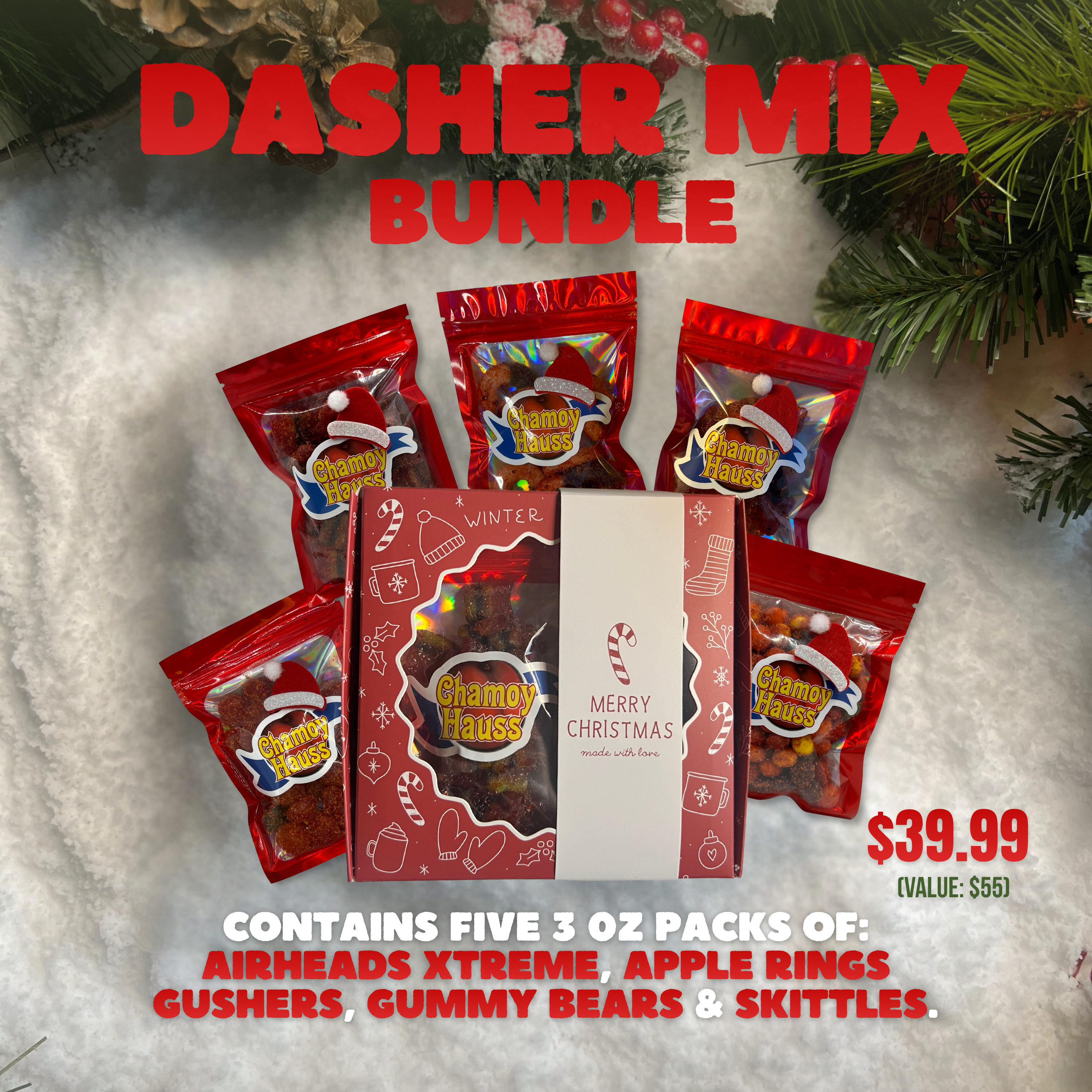 Dasher Mix Bundle - Holiday Edition – Chamoy Hauss